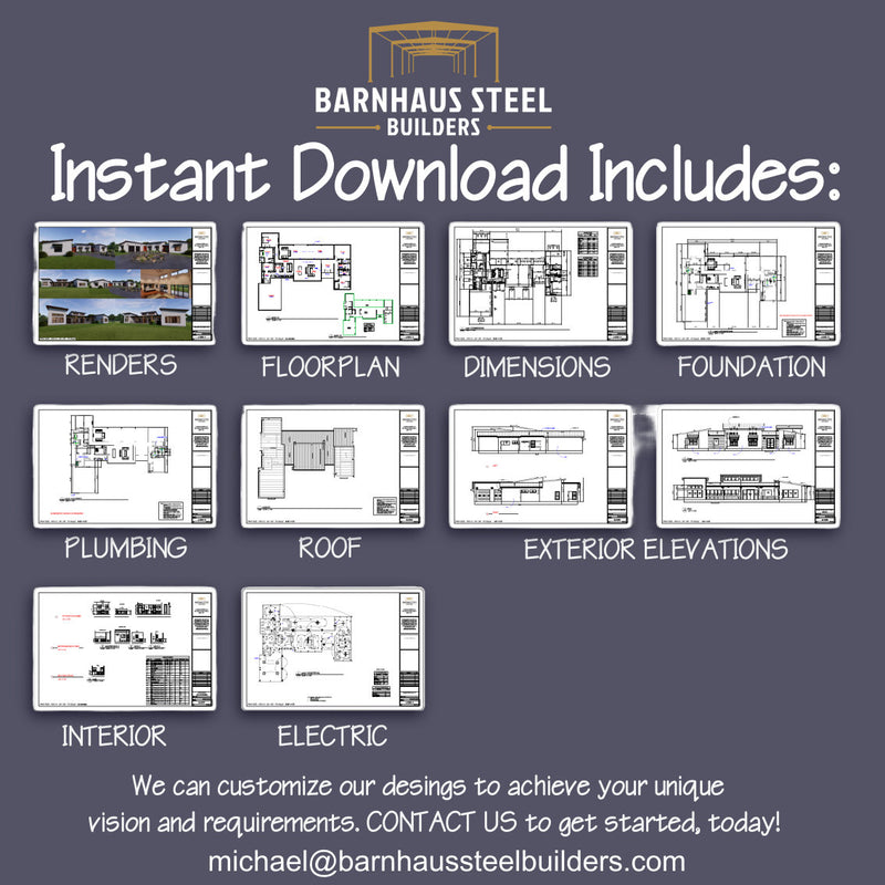 Serenity | Mid-Century Modern Luxury House Plan – Barnhaus Steel Designs